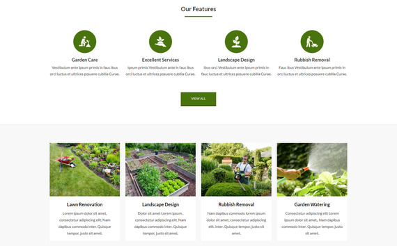 Gardening And Landscaping HTML Website Template #310847