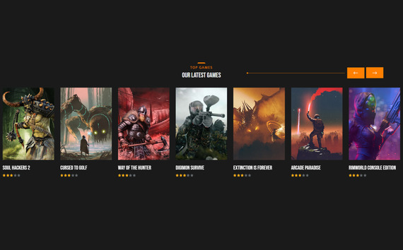 Gaming HTML Website Template #276691