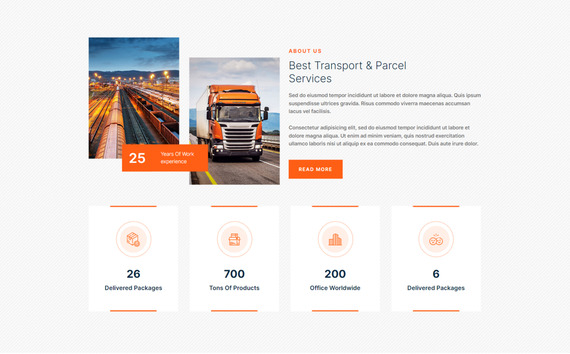 Transport The Global Logistics HTML Template #268890
