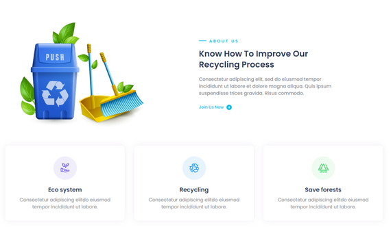 Eco-Recycling HTML Template #275245
