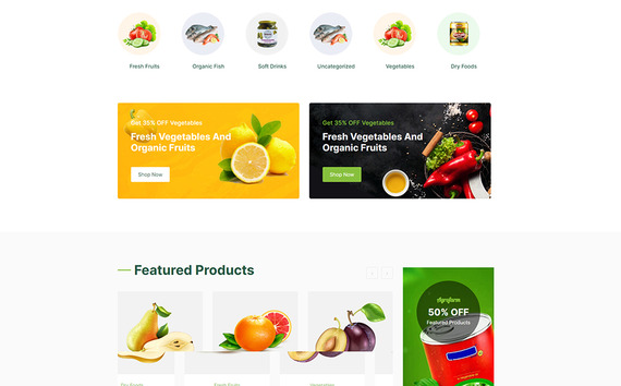 Agrofarm - Organic Food & Organic Store HTML5 Template #310708