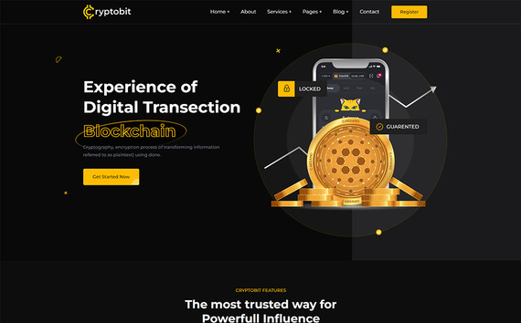 Cryptobit Crypto & Blockchain HTML5 Template #260260