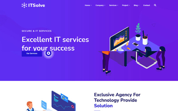 IT-Solve IT Solution Business & Multipurpose HTML5 Template #185415