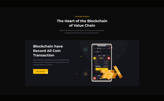 Cryptobit Crypto & Blockchain HTML5 Template #260260