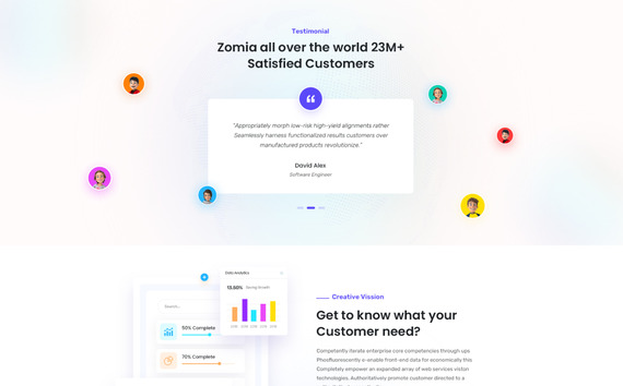 Zomia Data Analytics HTML5 Template #274804