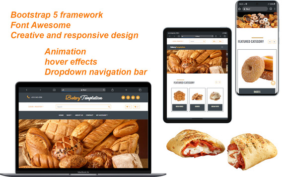Bakery Templates - HTML and CSS Website Templates with Responsive ...