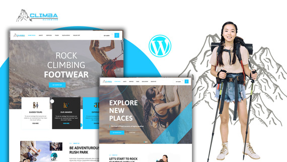 Climba Outdoor Mountain Hiking WordPress Theme #187619