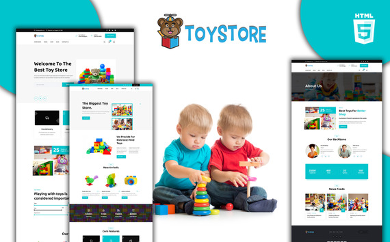 Toystore Kids Toys Store HTML5 Website Template #202278