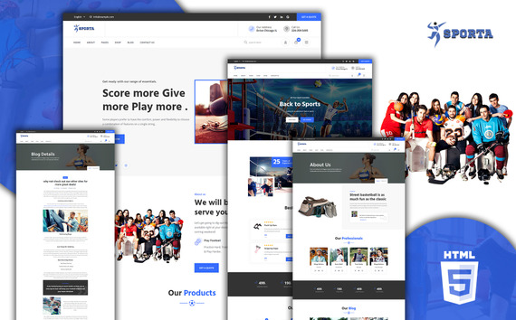 Sporta Sporting Club HTML5 Website Template #208628