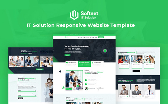 Softnet - IT Solution And Technology Responsive Website Template #187240