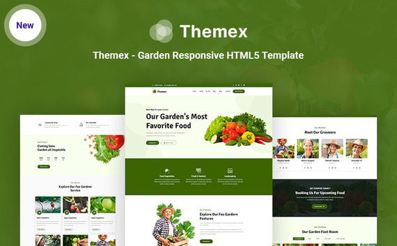 Themex - Garden Responsive HTML5 Website Template #176318