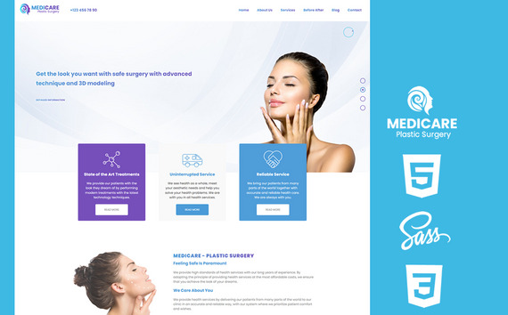 Medicare Html5 Css3 Theme Website Template #230405