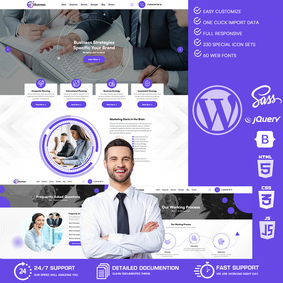 Business - Corporate Business WordPress Theme #284620