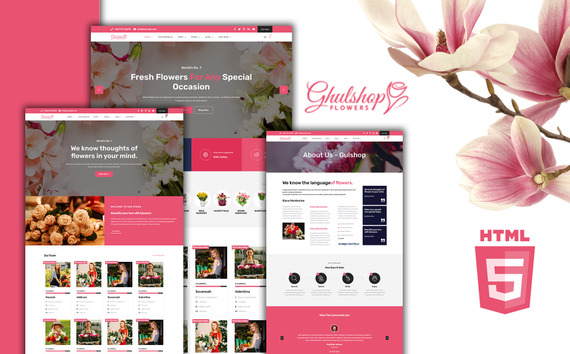 Gulshop - Flower Html Template #191579