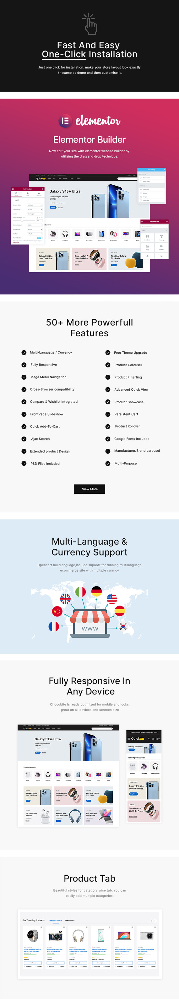 Quickstore – Electronics and Mega Shop Multipurpose Elementor WooCommerce Store #252069