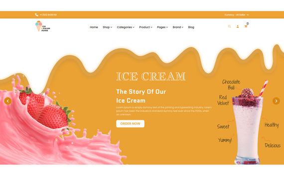 IceCreamZone Web - A Refreshing HTML Template for Ice Cream Parlors and ...