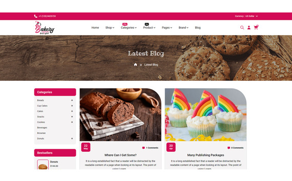 BakeryDelight Web- A Versatile Bakery Website Template for Sweet ...