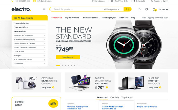 Electro - Electronics eCommerce HTML Template #216766