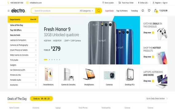 Electro - Electronics eCommerce HTML Template #216766