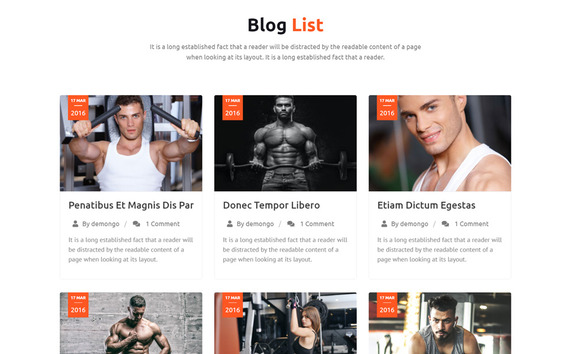Gym Boxer - Gym Fitness HTML5 Bootstrap Landing Page Template #222443