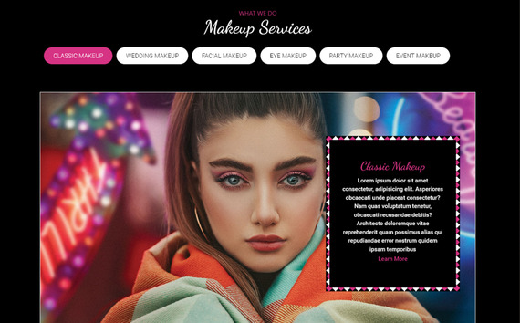 Lunox - Beauty Parlour Salon & Makeup Artist Multipage Responsive Bootstrap 5 Website Template ...