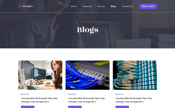 EZ-Netspeed: Ultimate Internet Service Provider WordPress Theme #521516
