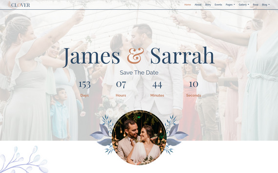 Clover - Wedding HTML Responsive Template #297231