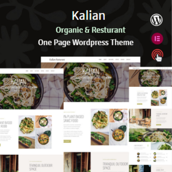 Kalian - Organic Restaurant WordPress Theme #277705