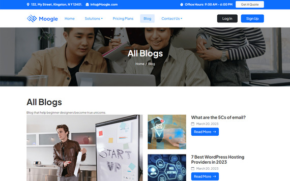 Moogle - Html5 WebTemplate #346325