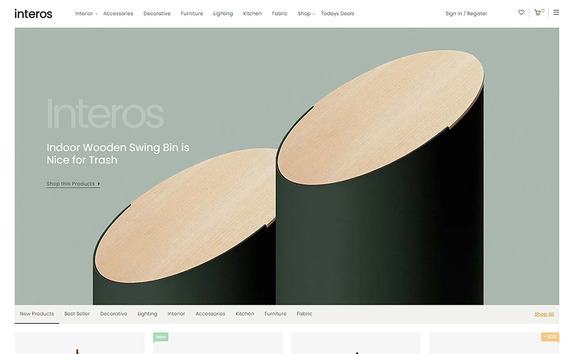Interos - Minimal Ecommerce HTML5 Template #299071