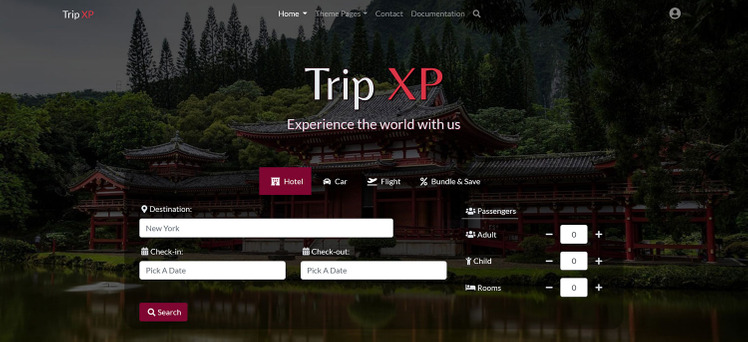 Trip XP - Bootstrap Travel and Booking Website Template #104697