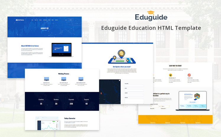Eduguide - Education Website Template #69064