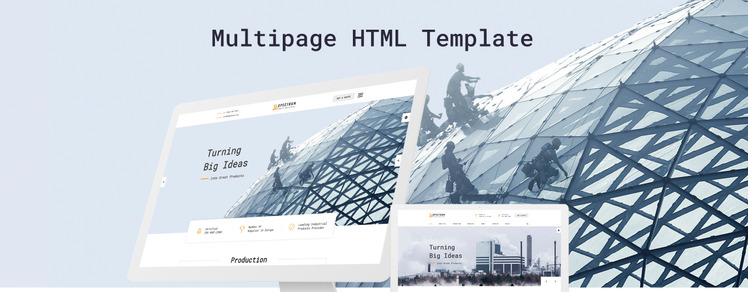 Spectrum - Construction Multipage HTML Website Template #68521