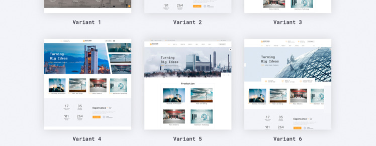 Spectrum - Construction Multipage HTML Website Template #68521