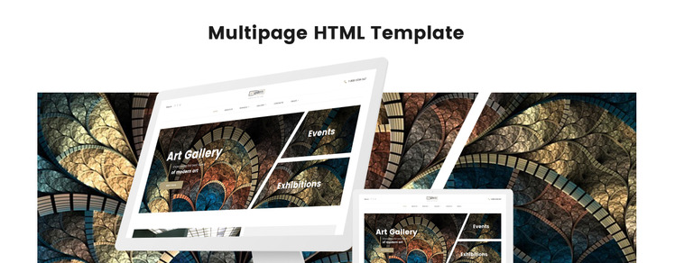 Art Gallery Multipage HTML5 Website Template #68655