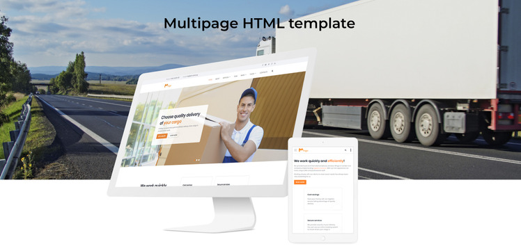 Mingo - Delivery Services Multipage Clean HTML Website Template #80995