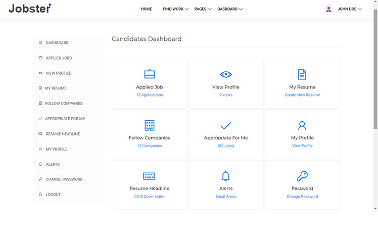 Jobster - Job Board Website Template #71496