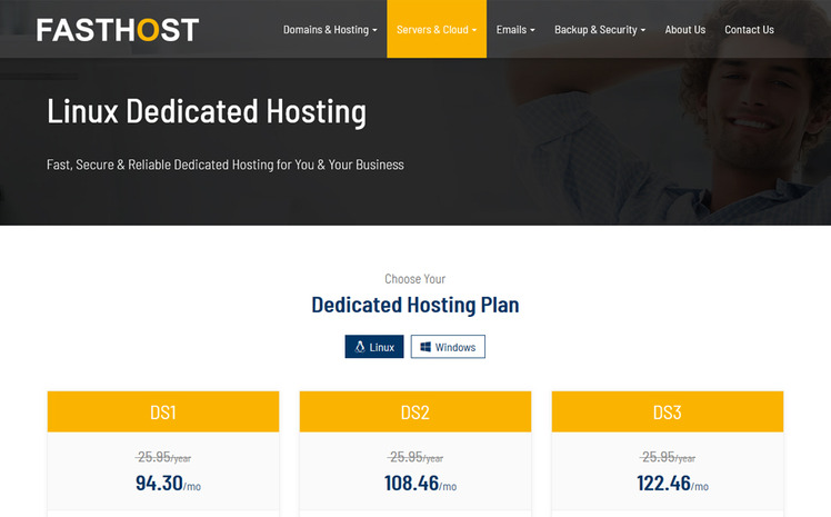 Fasthost - Web and Domain Hosting Website Template #77188