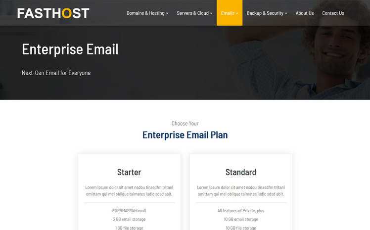 Fasthost - Web and Domain Hosting Website Template #77188