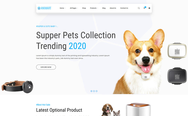 Animart Pet Shop Care bootstrap 5 Template #117212