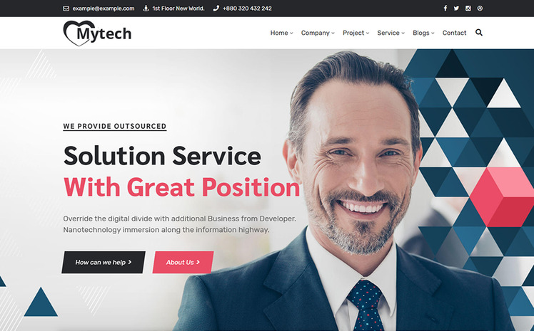 MyTech-IT Solution & Business Consulting WordPress Theme #105206
