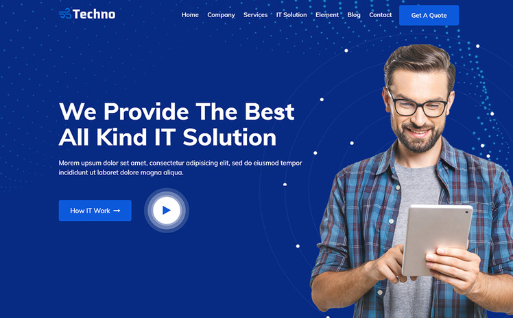 Techno - Best IT Solution & Multi-Purpose HTML5 Template + RTL #101273