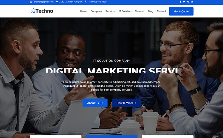 Techno - Best IT Solution & Multi-Purpose HTML5 Template + RTL #101273