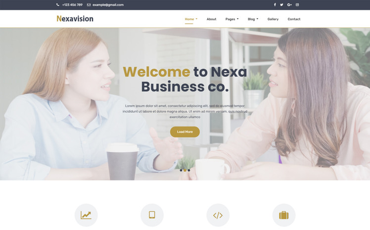 Nexavision - Responsive Multipurpose Creative Corporate Website Template #124205