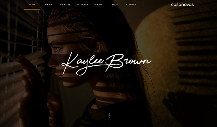 Kaylee - Personal Portfolio Website Template #100518