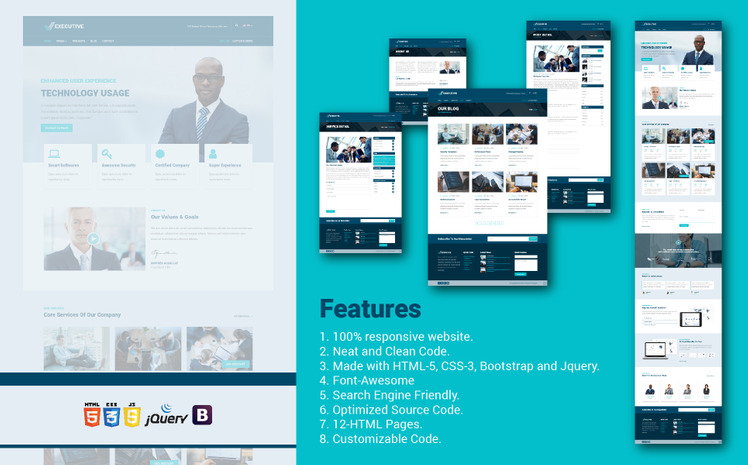Multipurpose Corporate Executive Website Template #101184