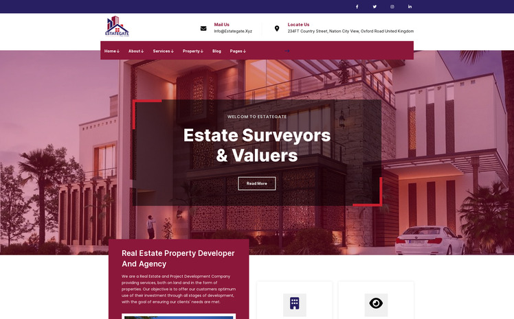Estategate | Real Estate Single Property HTML5 Template #342107