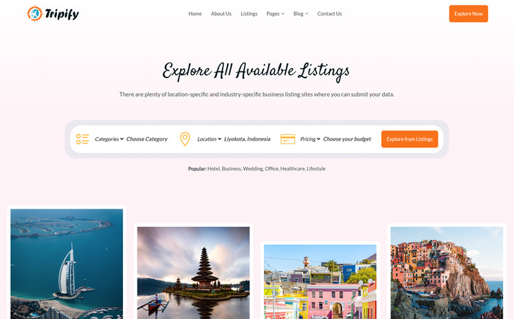 Tours and Travels Agency Website HTML Template #335825