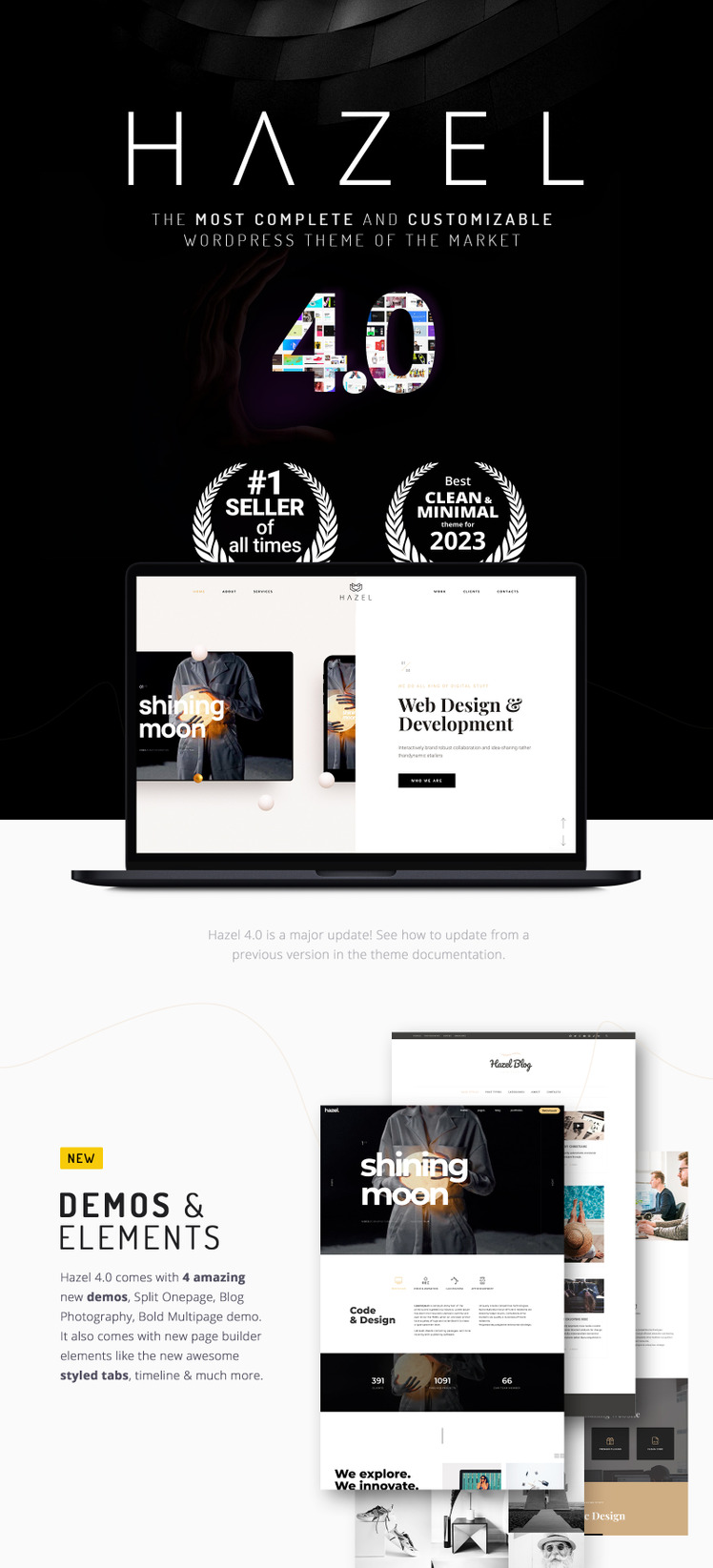 Hazel - Clean Minimalist Multi-Purpose WordPress Theme #67167