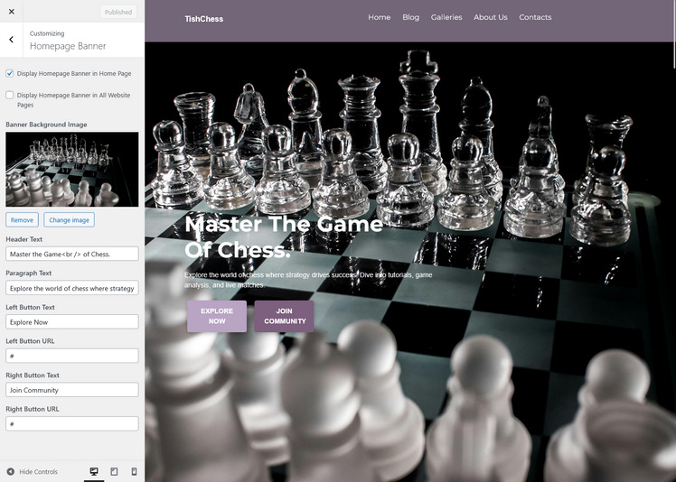 TishChess - Chess WordPress Theme #420932